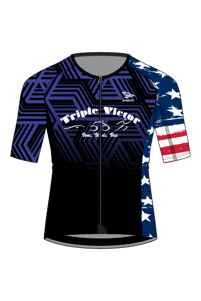 Men's USA SS Aero Tri Jersey - Triple Victor